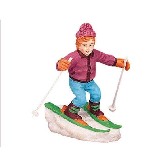 Lemax | Holiday | Vintage Lemax Vail Village Child Ski Poly Resin ...